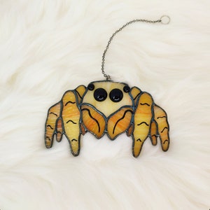 Jumping Spider Window Hanging Stained Glass. Funny Suncatcher Arachnid ...