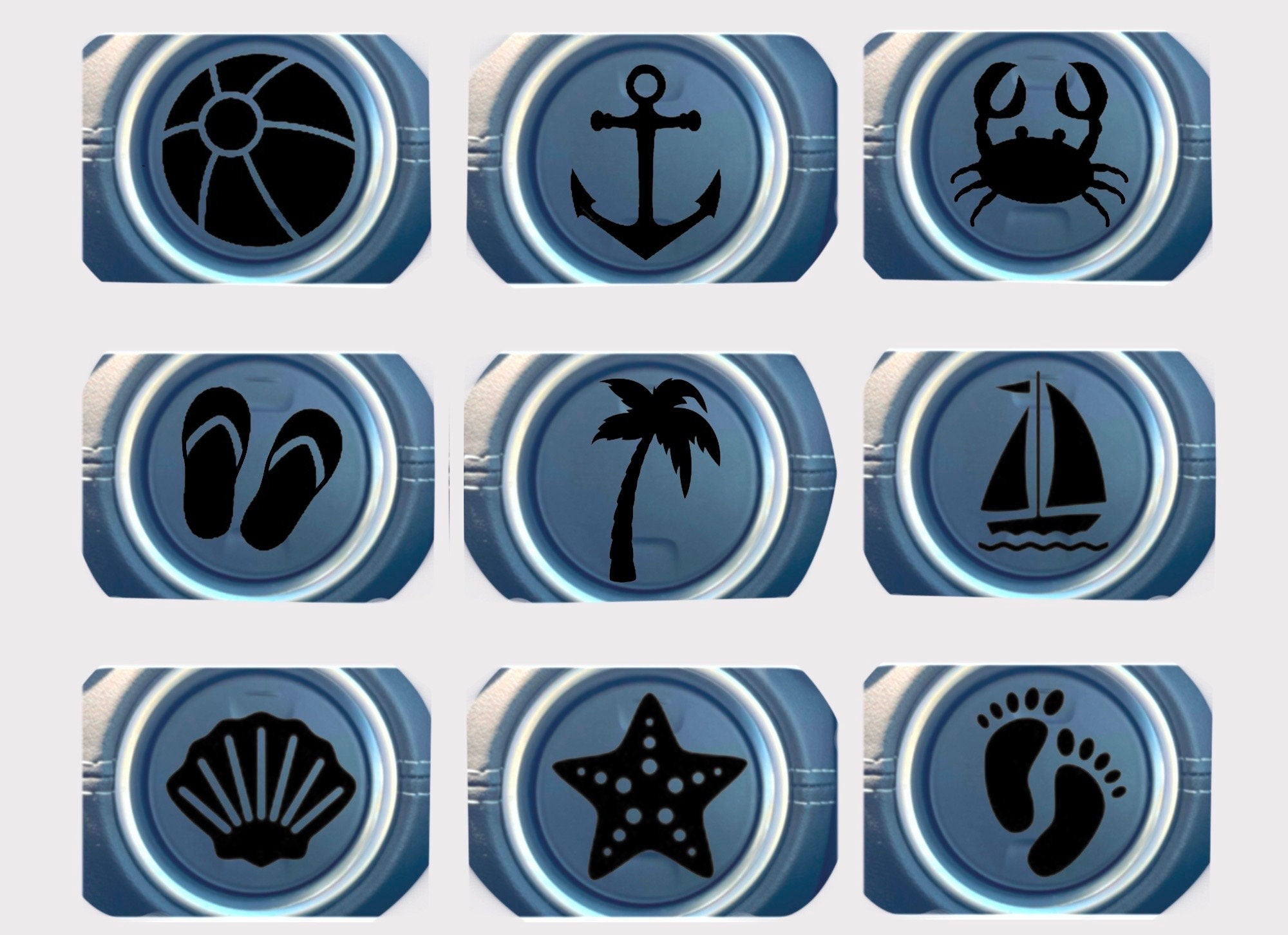 AC Vent Decal Vinyl Sticker, Vent Decal, Set of 4 Decals, Easter Egg ...