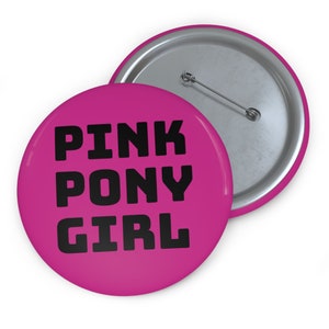 Pink Pony Girl Pin - Etsy