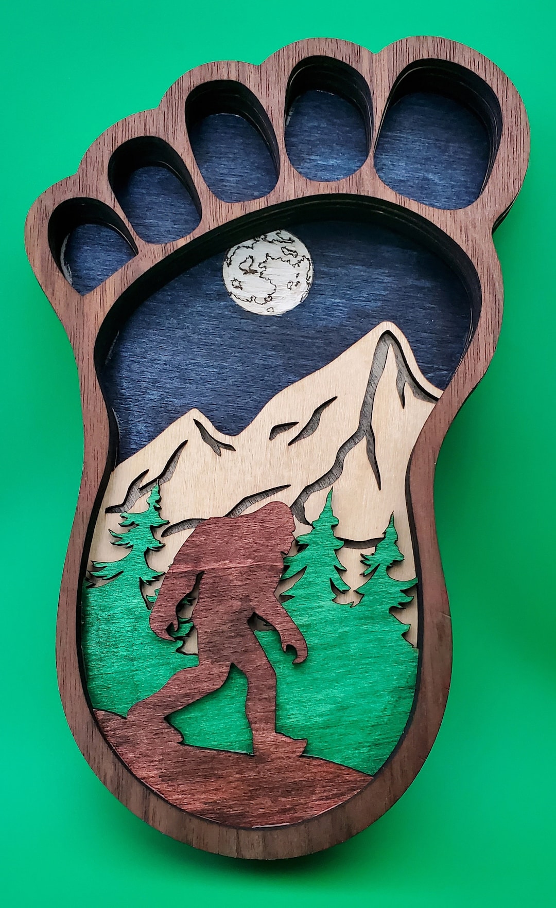 Bigfoot Layered Art - Etsy