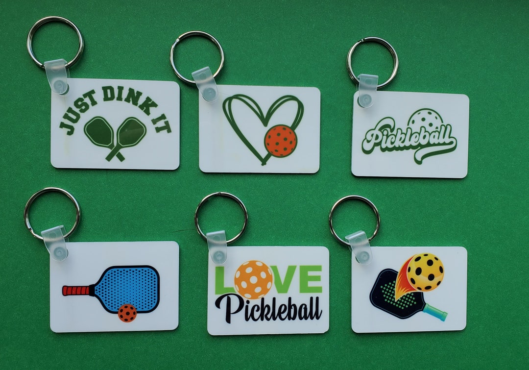 Key Tags With Pickleball Theme - Etsy