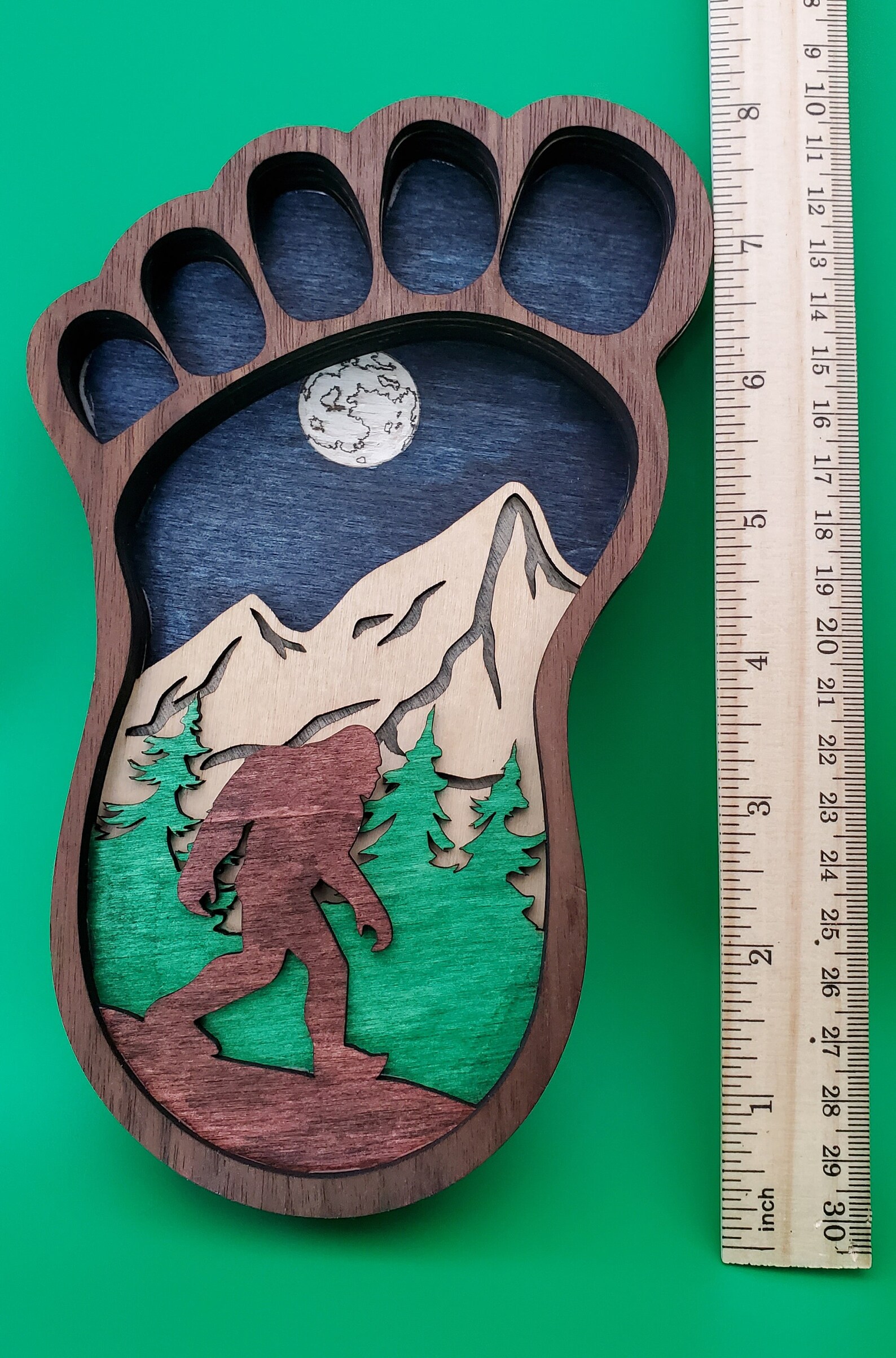 Bigfoot Layered Art - Etsy