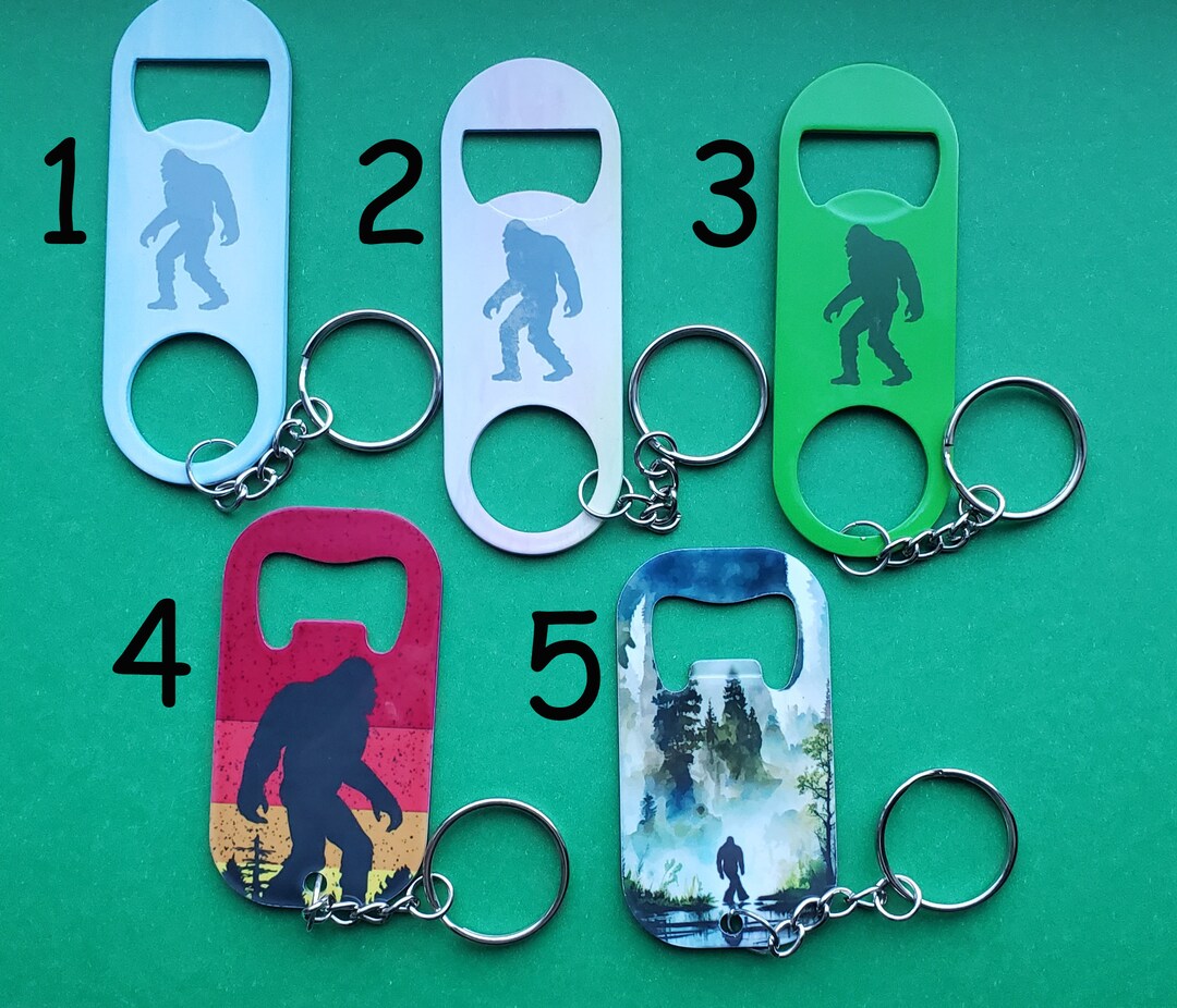 Bigfoot Bottle Opener Key Chain - Etsy