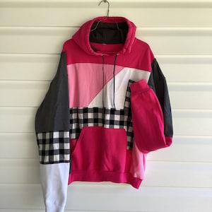 Patchwork Hoodie - Etsy