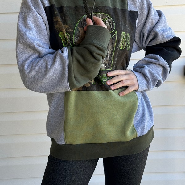 Patchwork Hoodie - Etsy