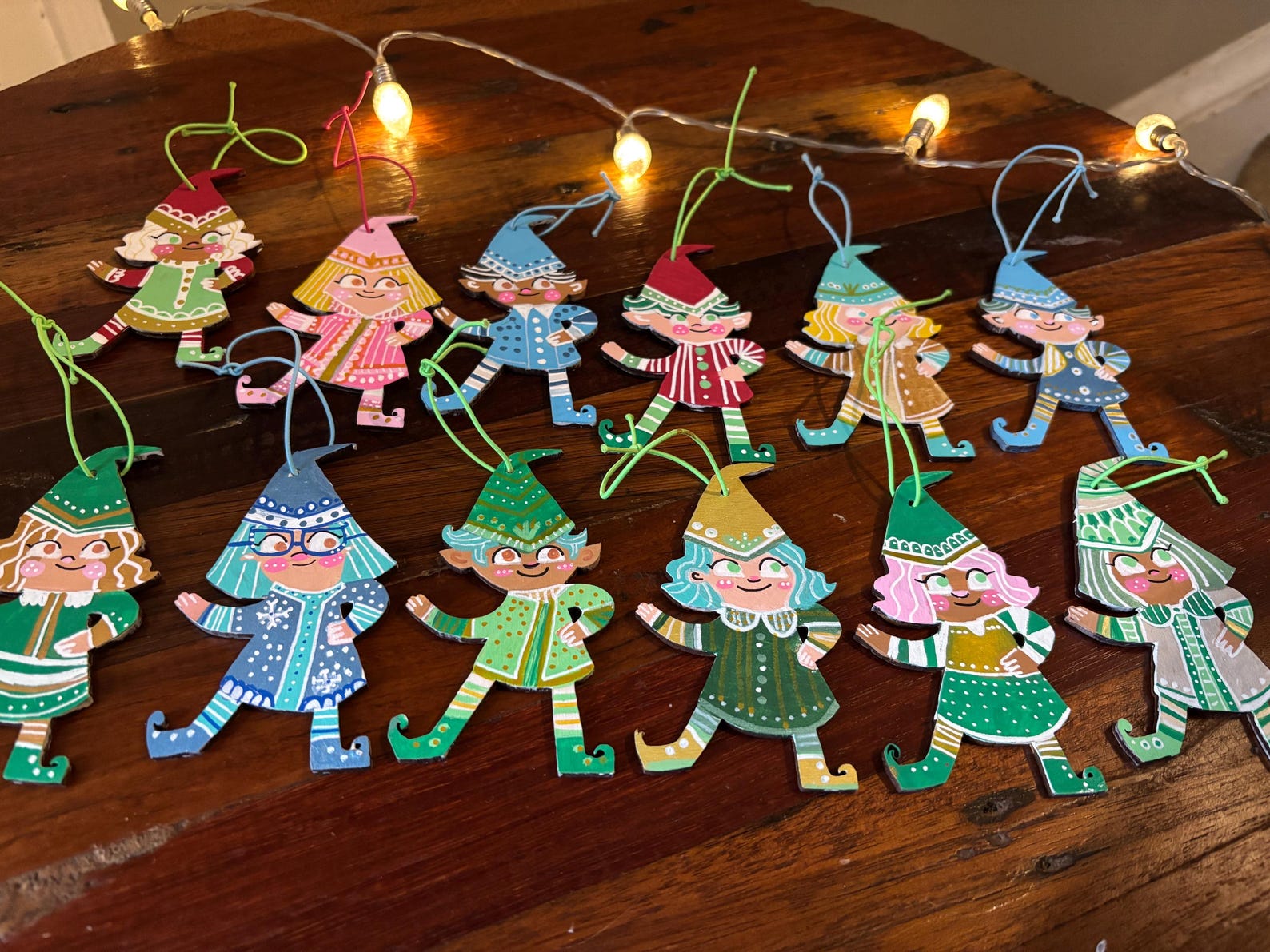 Christmas Elf Ornament-unique, Hand Painted - Etsy