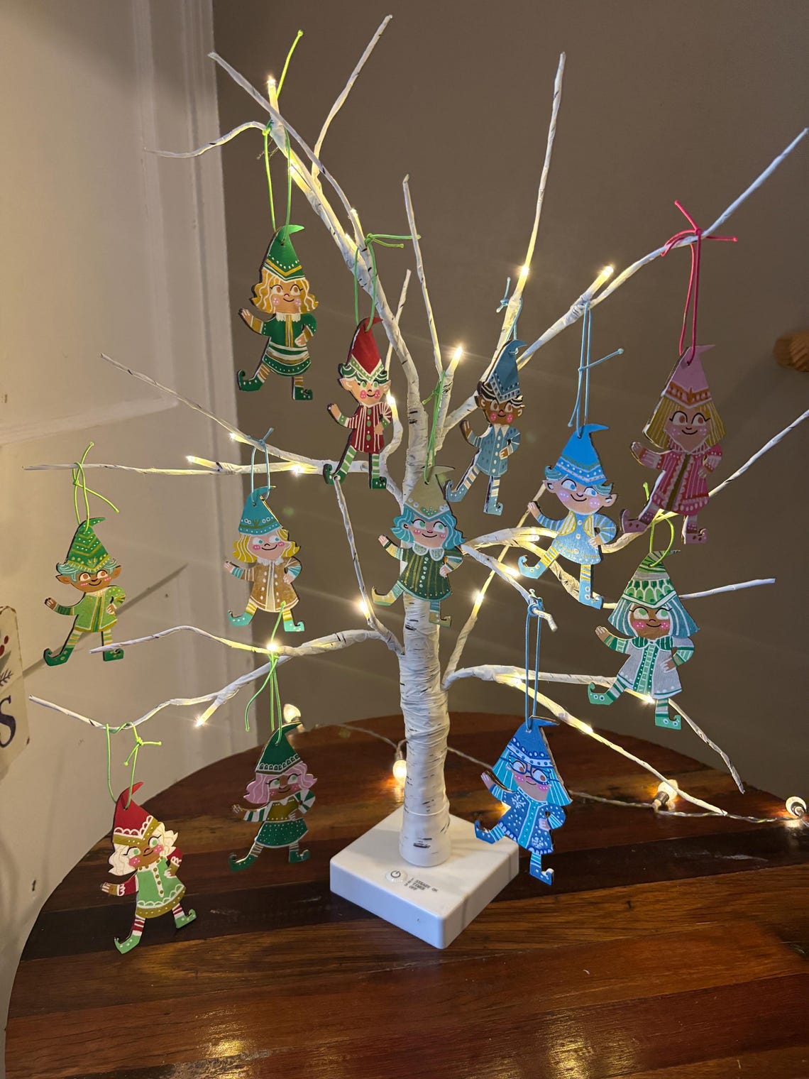 Christmas Elf Ornament-unique, Hand Painted - Etsy