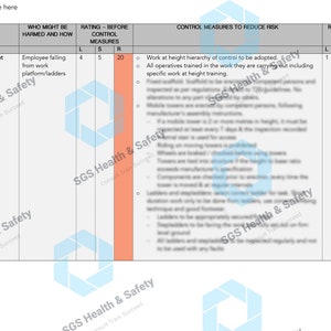 Risk Assessment Template & Guidance - Etsy