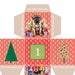 DIY Advent Calendar 3D Christmas Boxes PDF Templates Printable Xmas ...