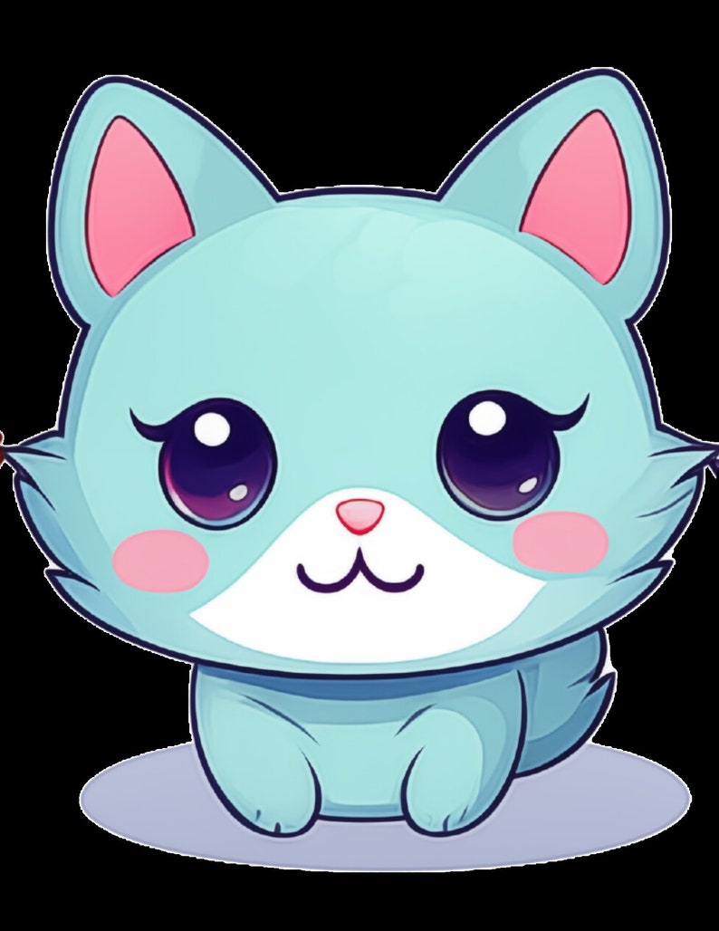 Cute Kawaii Cats Clipart, 37 PNG Cats Clipart, Transparent Background ...