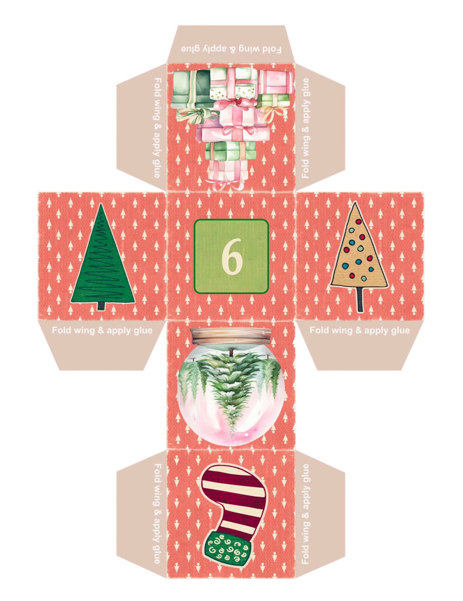 DIY Advent Calendar 3D Christmas Boxes - Printable PDF, Perfect for ...