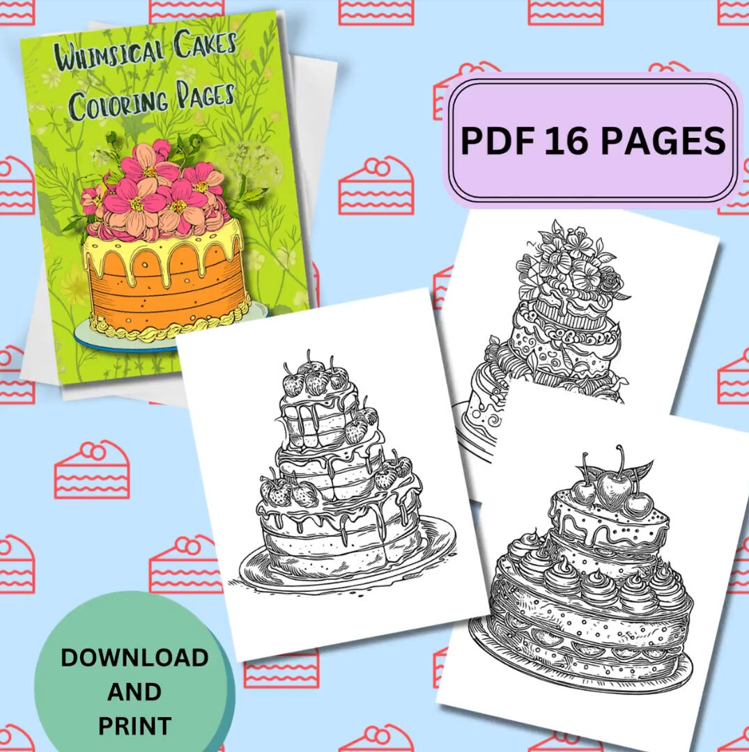 Cake Coloring Pages To Print