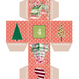 DIY Advent Calendar 3D Christmas Boxes - Printable PDF, Perfect for ...