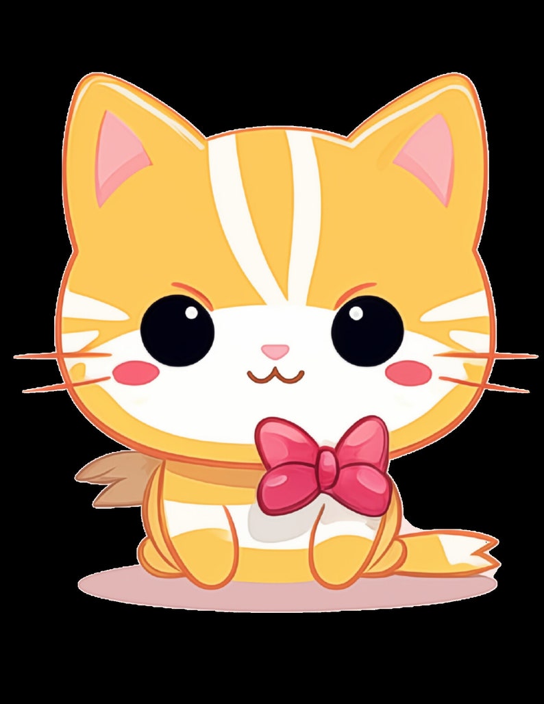 Cute Kawaii Cats Clipart, 37 PNG Cats Clipart, Transparent Background ...