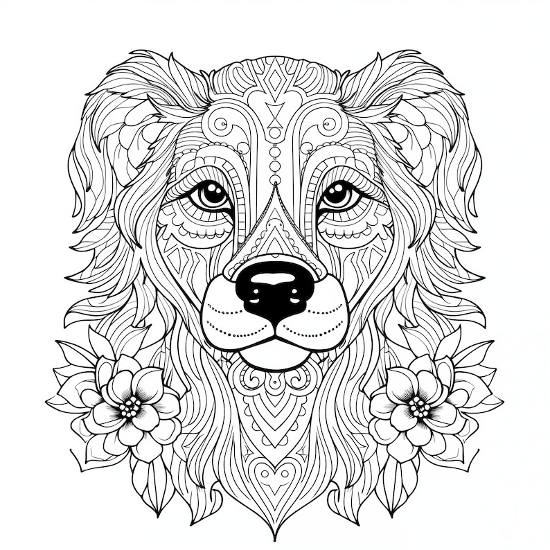 Mandala Art Animals Coloring Pages - 30 Unique Designs, Therapeutic ...