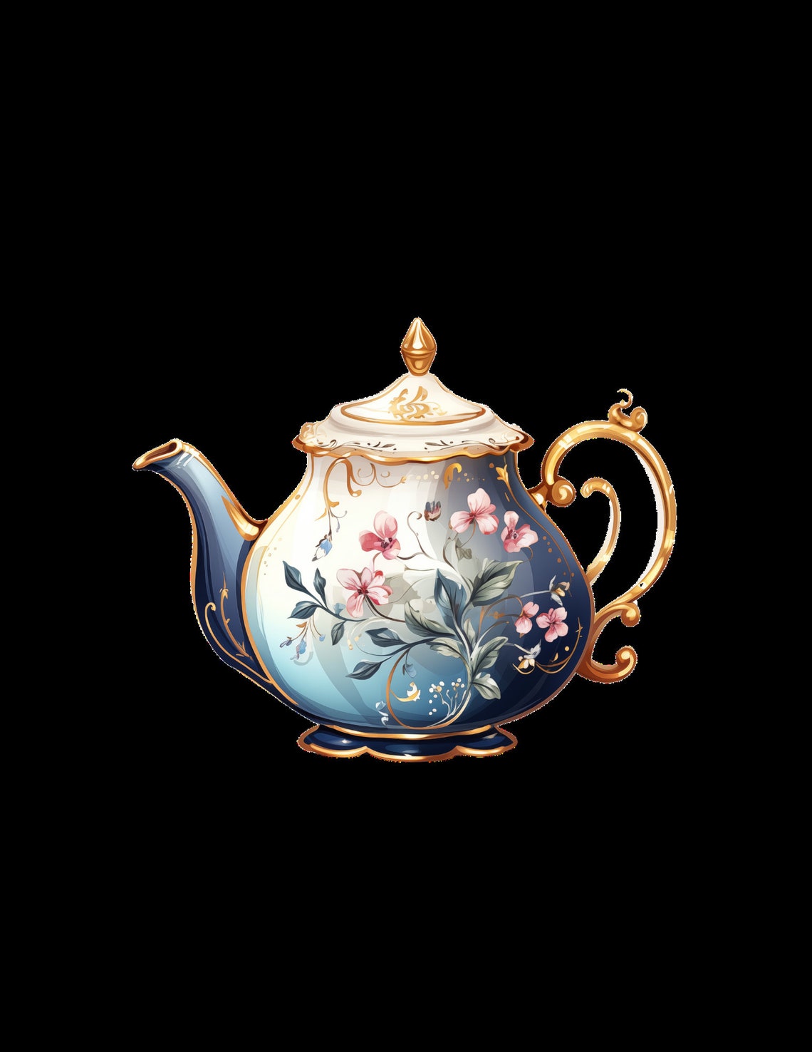 Tea Party Clipart Bundle, Tea Set Clipart, Teapots, Floral Decor ...