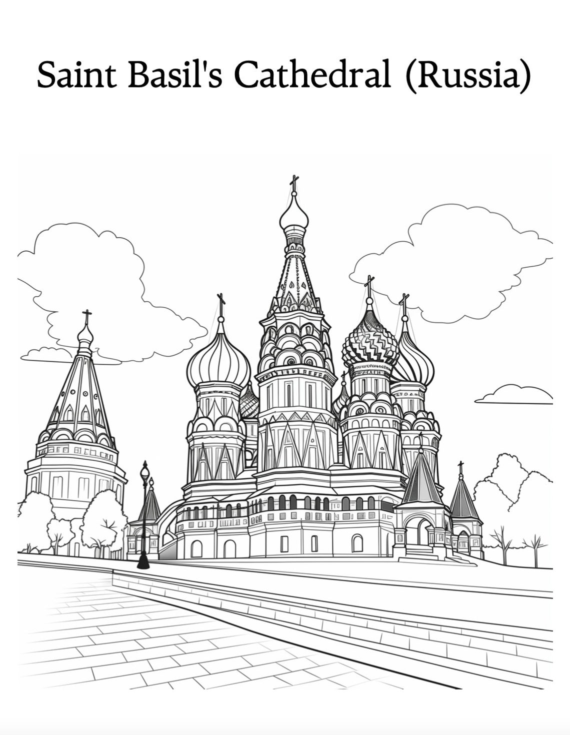 Travel Destinations Coloring Pages: European Iconic Landmarks by ...