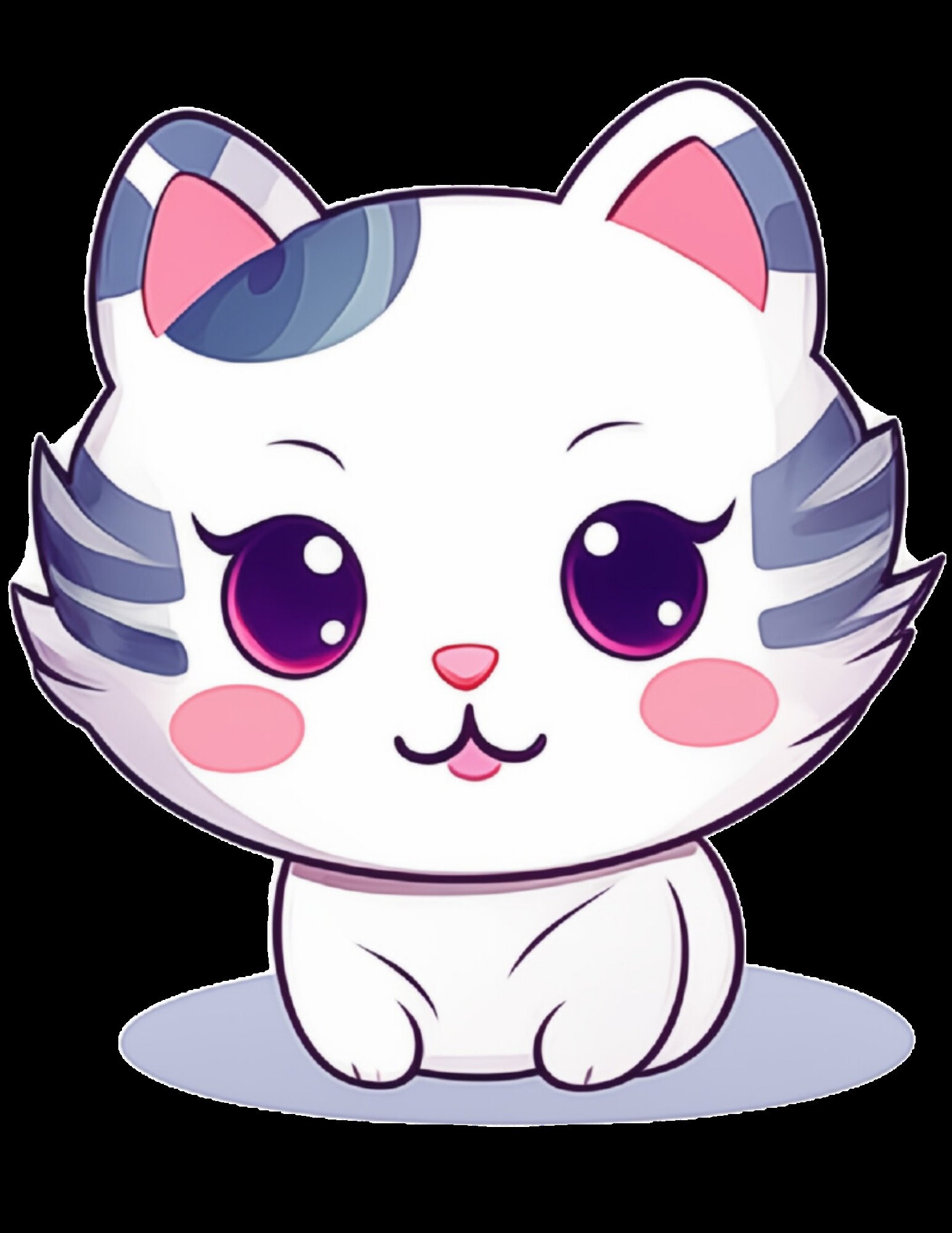 Cute Kawaii Cats Clipart, 37 PNG Cats Clipart, Transparent Background ...