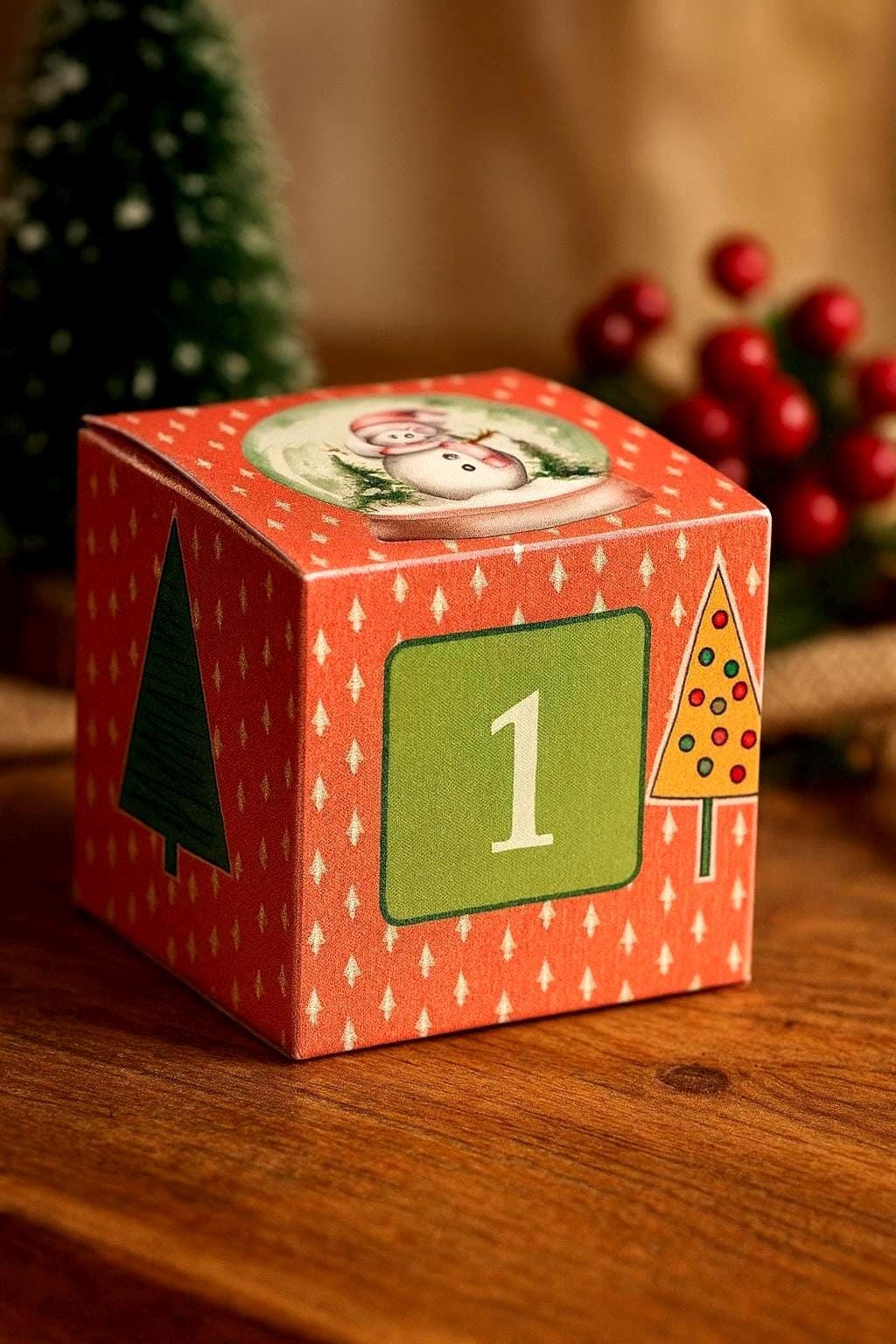 DIY Advent Calendar 3D Christmas Boxes - Printable PDF, Perfect for ...