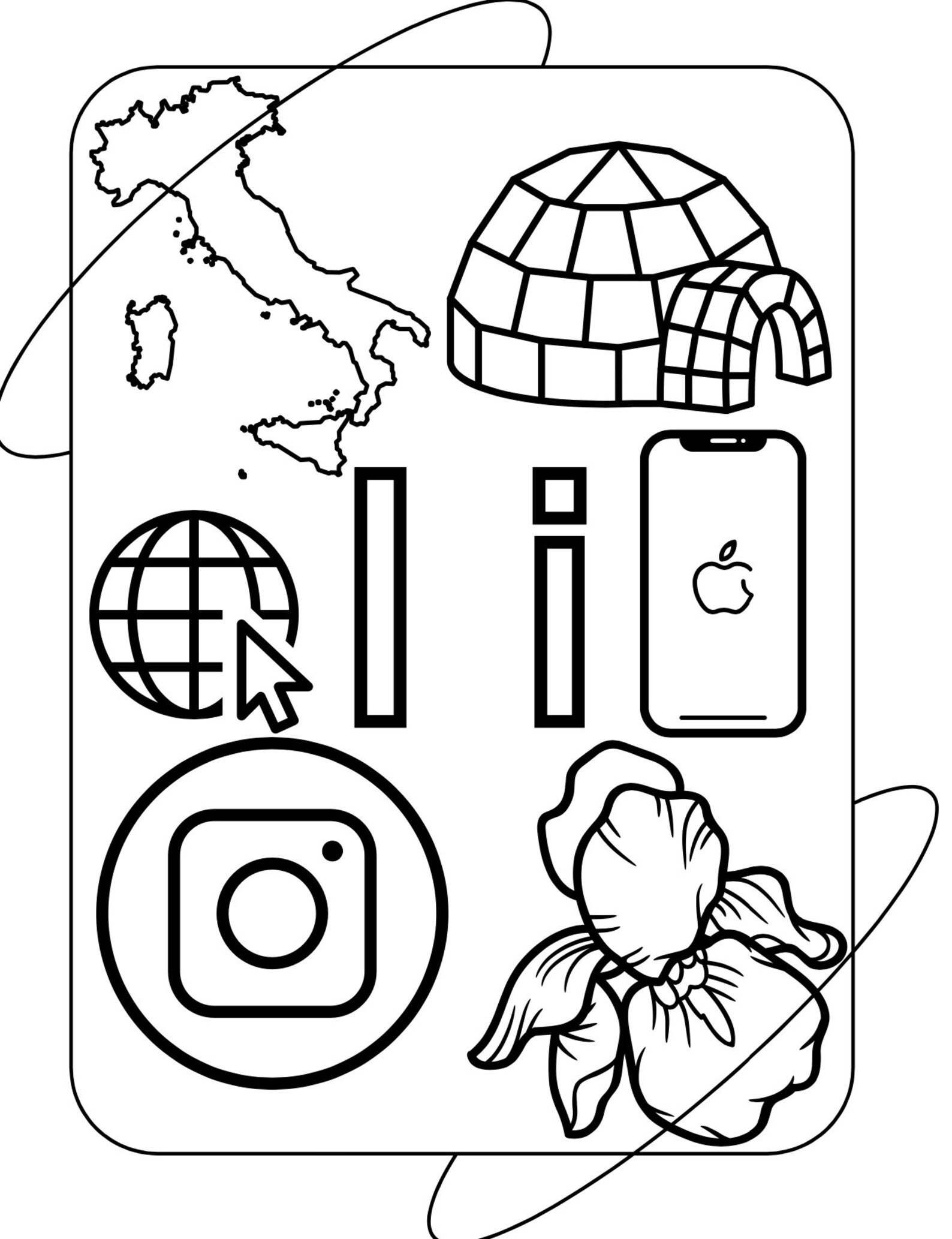 26 Alphabet Flashcards, Printable Coloring Pages for Kids, ABC ...