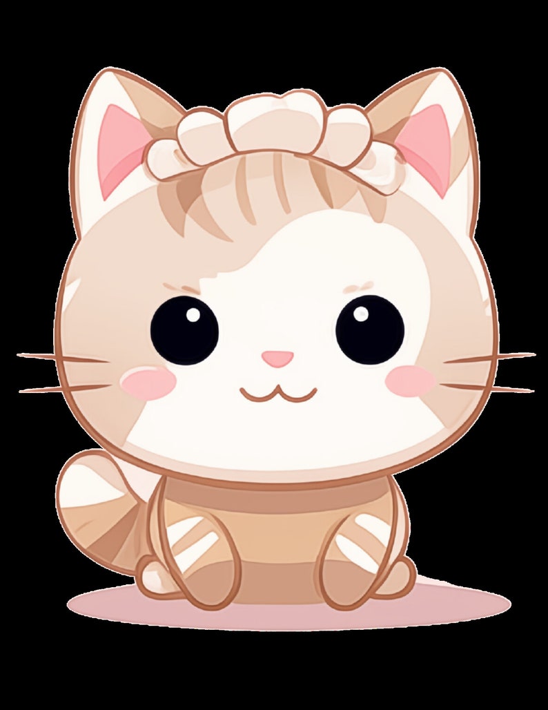 Cute Kawaii Cats Clipart, 37 PNG Cats Clipart, Transparent Background ...