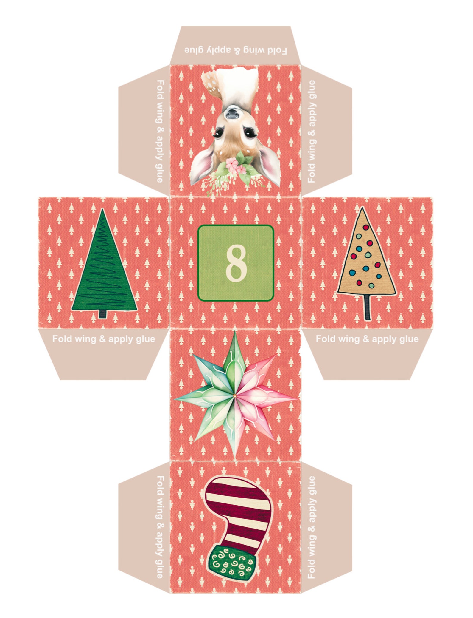 DIY Advent Calendar 3D Christmas Boxes - Printable PDF, Perfect for ...