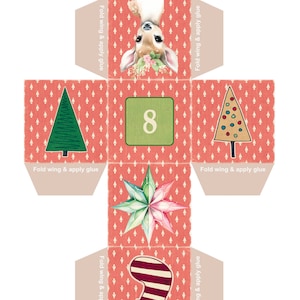 DIY Advent Calendar 3D Christmas Boxes - Printable PDF, Perfect for ...