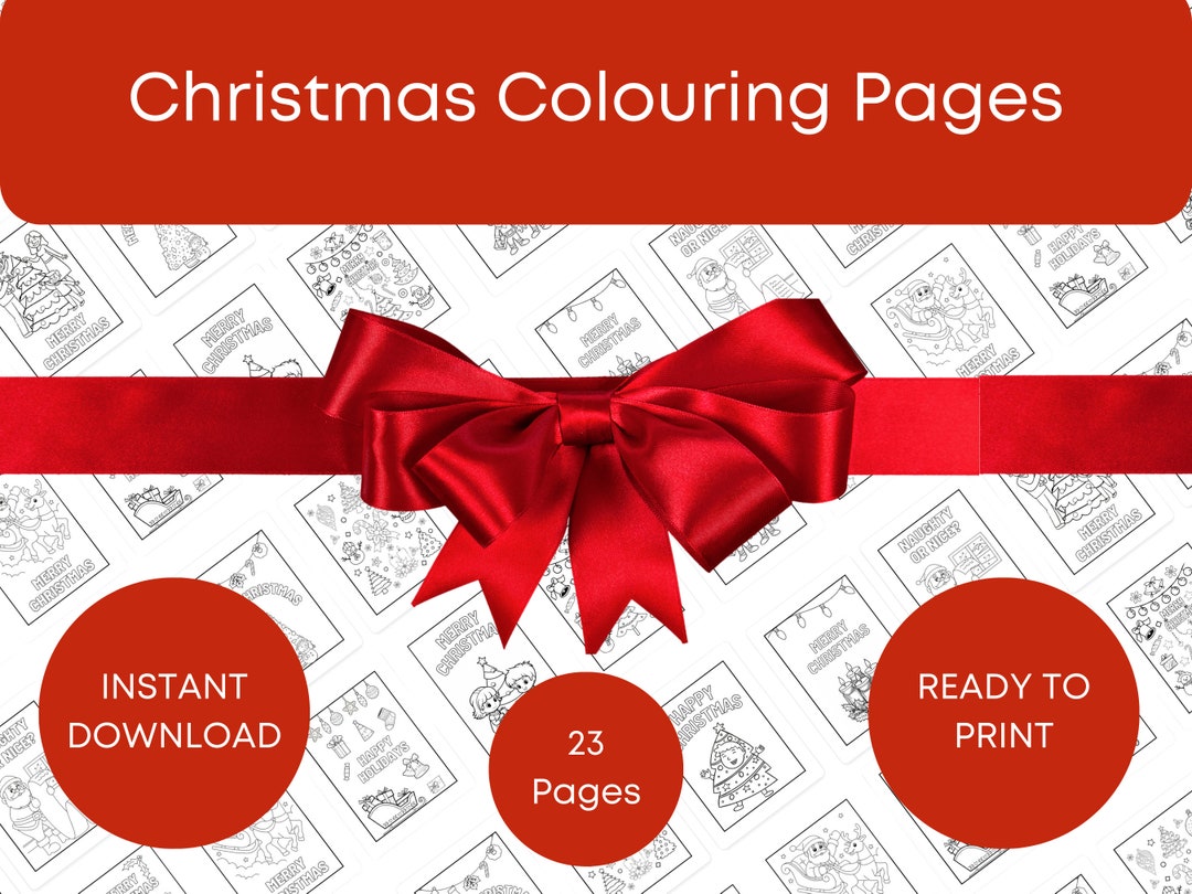 Christmas Colouring Pages | Digital Colouring Book | Printable ...