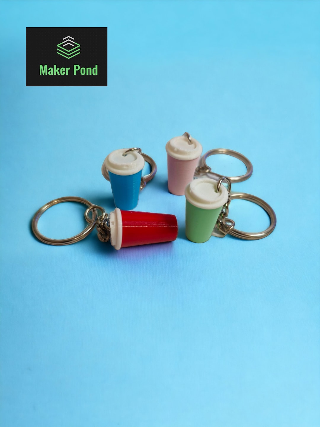 Coffee Cup Keychain 3D Printed Miniature Java Joy Keyring - Etsy