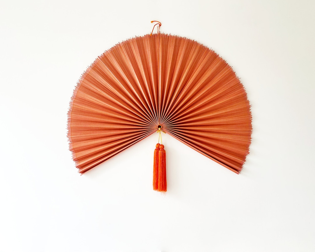 Bamboo Wall Fan, Fan Wall Bamboo, Fan Wall Decor, Bamboo Fan Decor ...