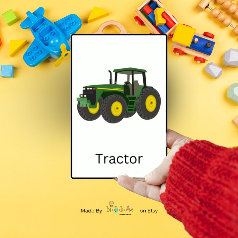 Vehicles Flashcards, Montessori Cards, Vehicles Cards, Transportation ...
