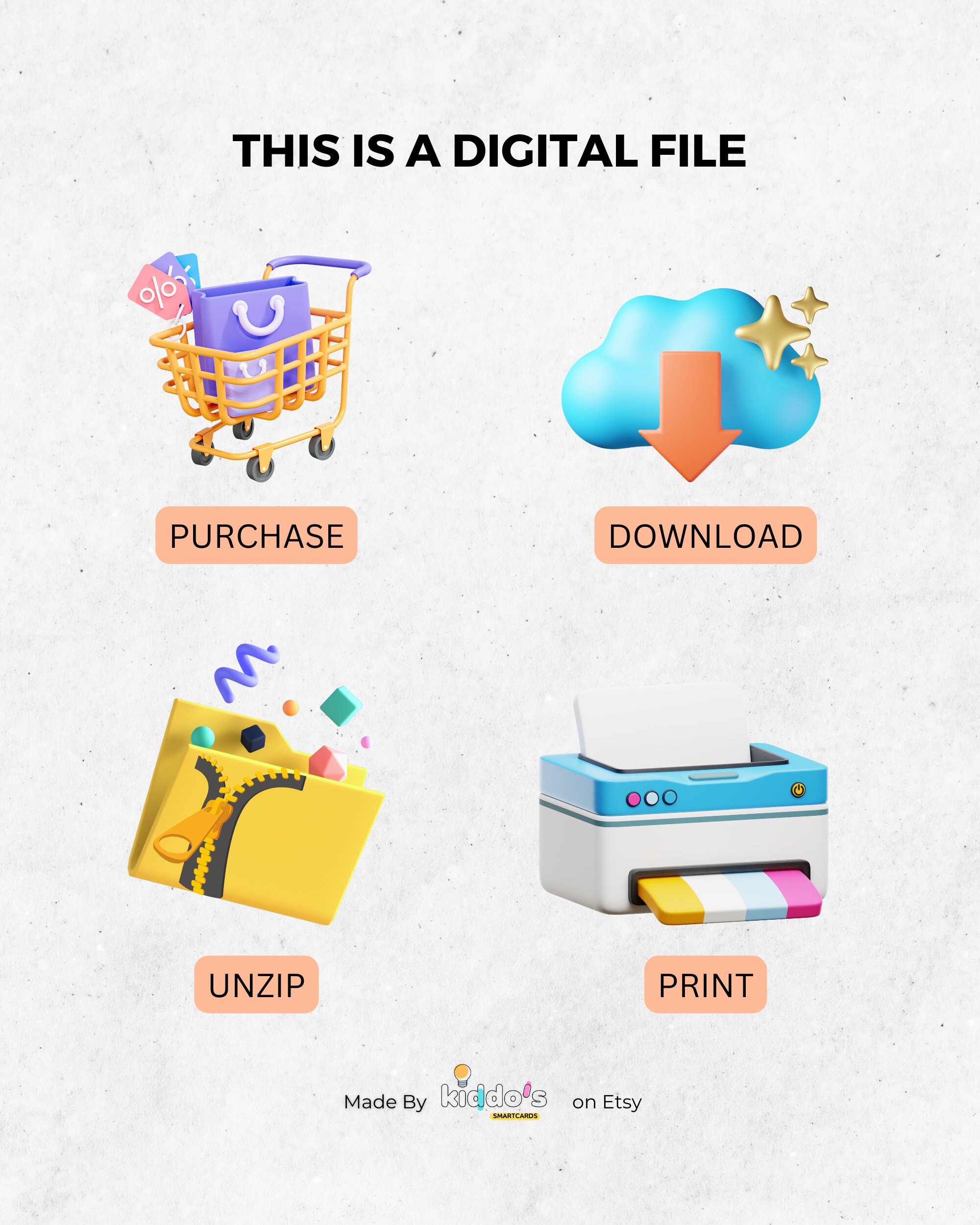 Personal Goals, Printable Flashcards, Flashcard for Kids, Gift for Kids ...