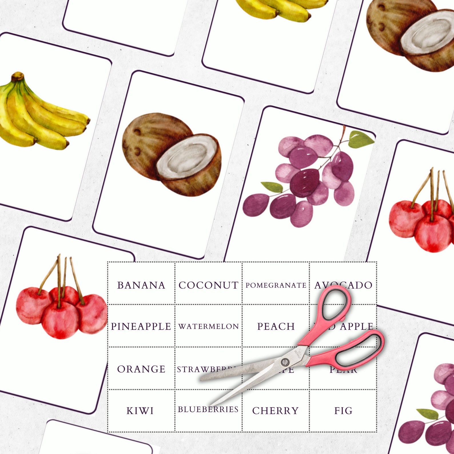 Fruits and Vegetables Flashcards, Kids Flashcards, Printable Flashcards ...