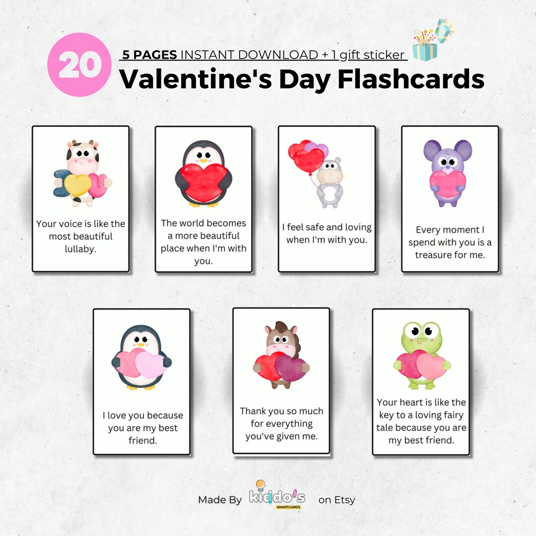 Valentine's Day, Printable Flashcards, Meaningful Messages, Love Notes ...