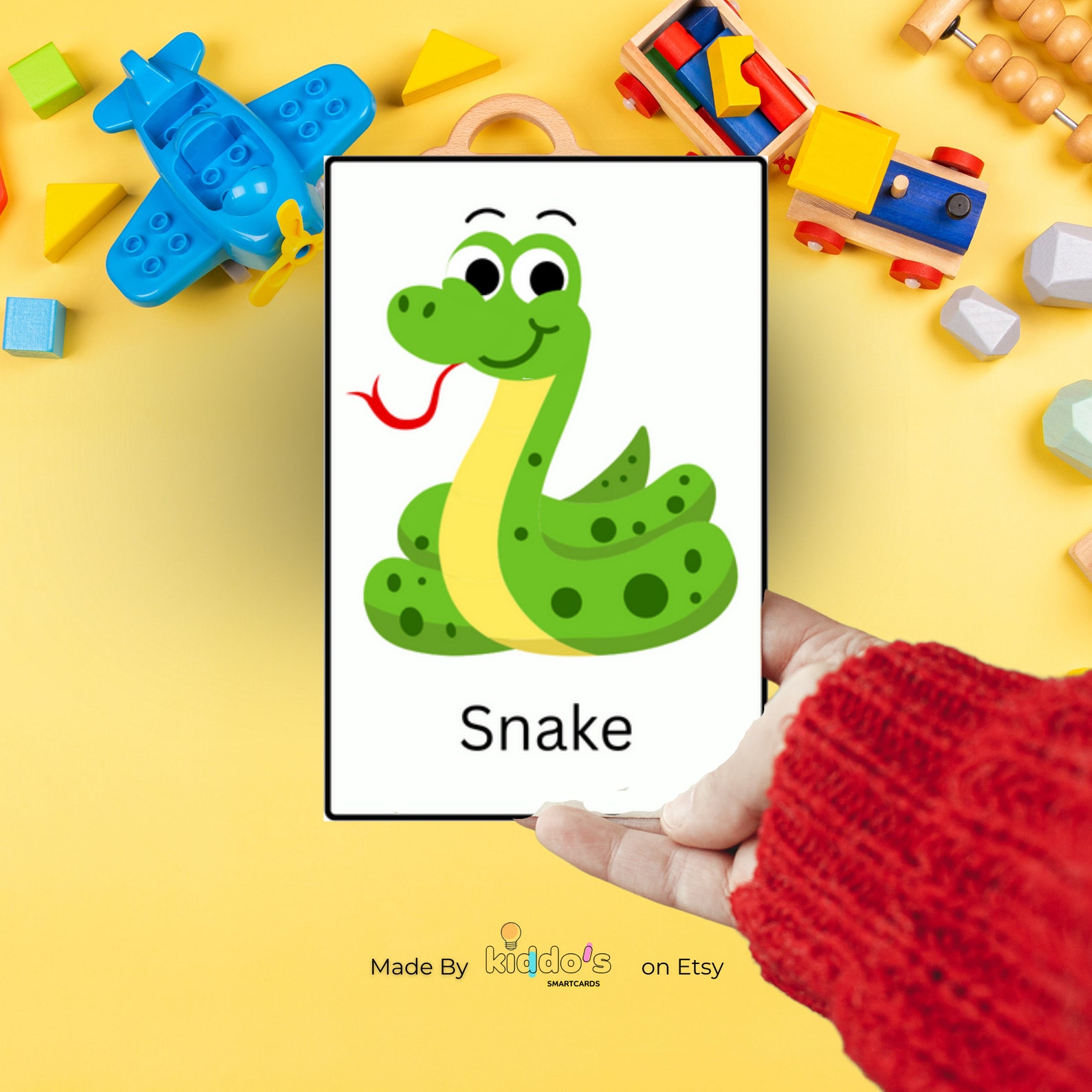 Animals Flashcard, Printable Flashcards, Gift for Kids, Montessori ...