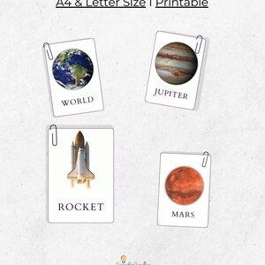 Planets Flashcards, Printable Flashcards, Kids Flashcards, Montessori ...
