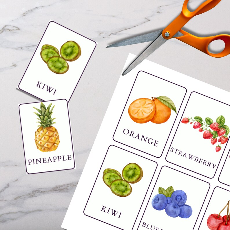 Fruits and Vegetables Flashcards, Kids Flashcards, Printable Flashcards ...