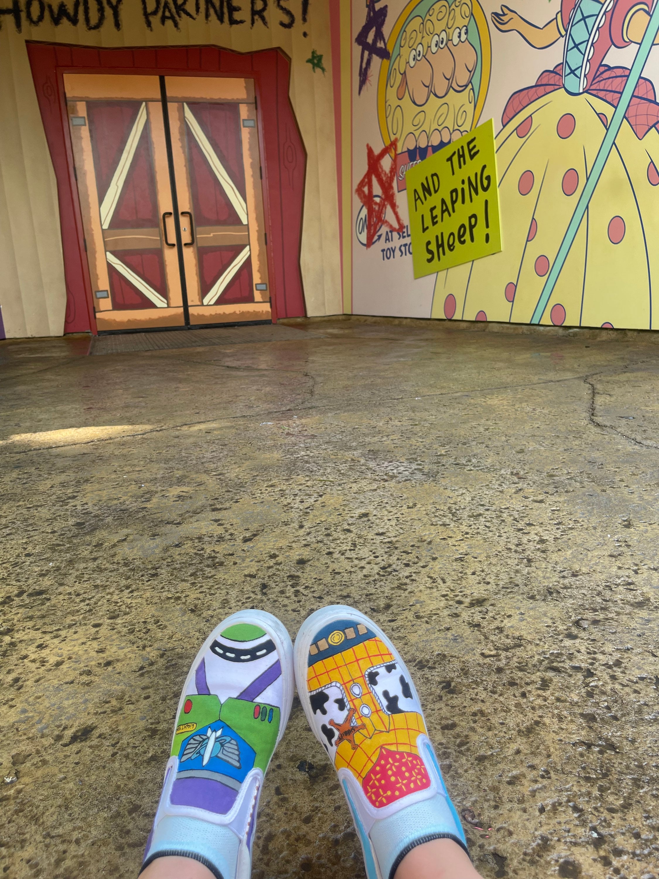 Toy Story Themed Custom Painted Shoes, Woody & Buzz - Etsy