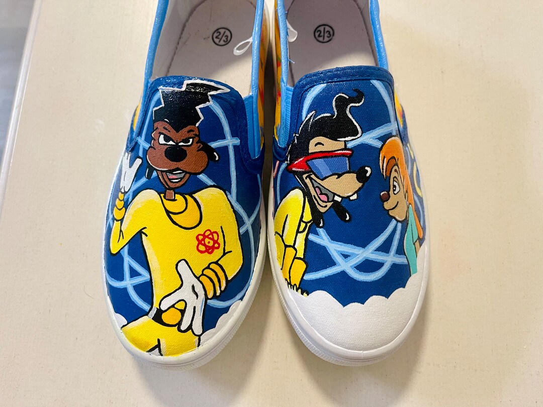 Goofy Movie Custom Painted Shoes, Disney Themed Shoes - Etsy