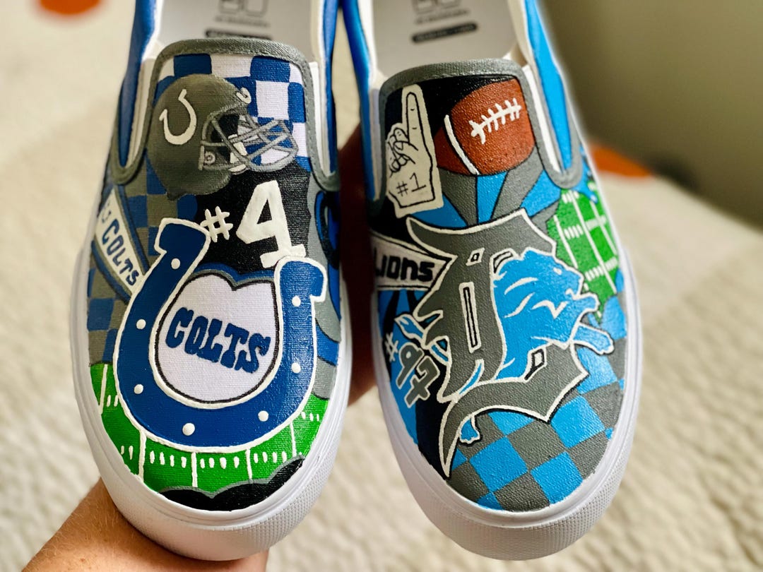 Custom Painted Shoes, Fully Customizable to Your Favorite Team! - Etsy