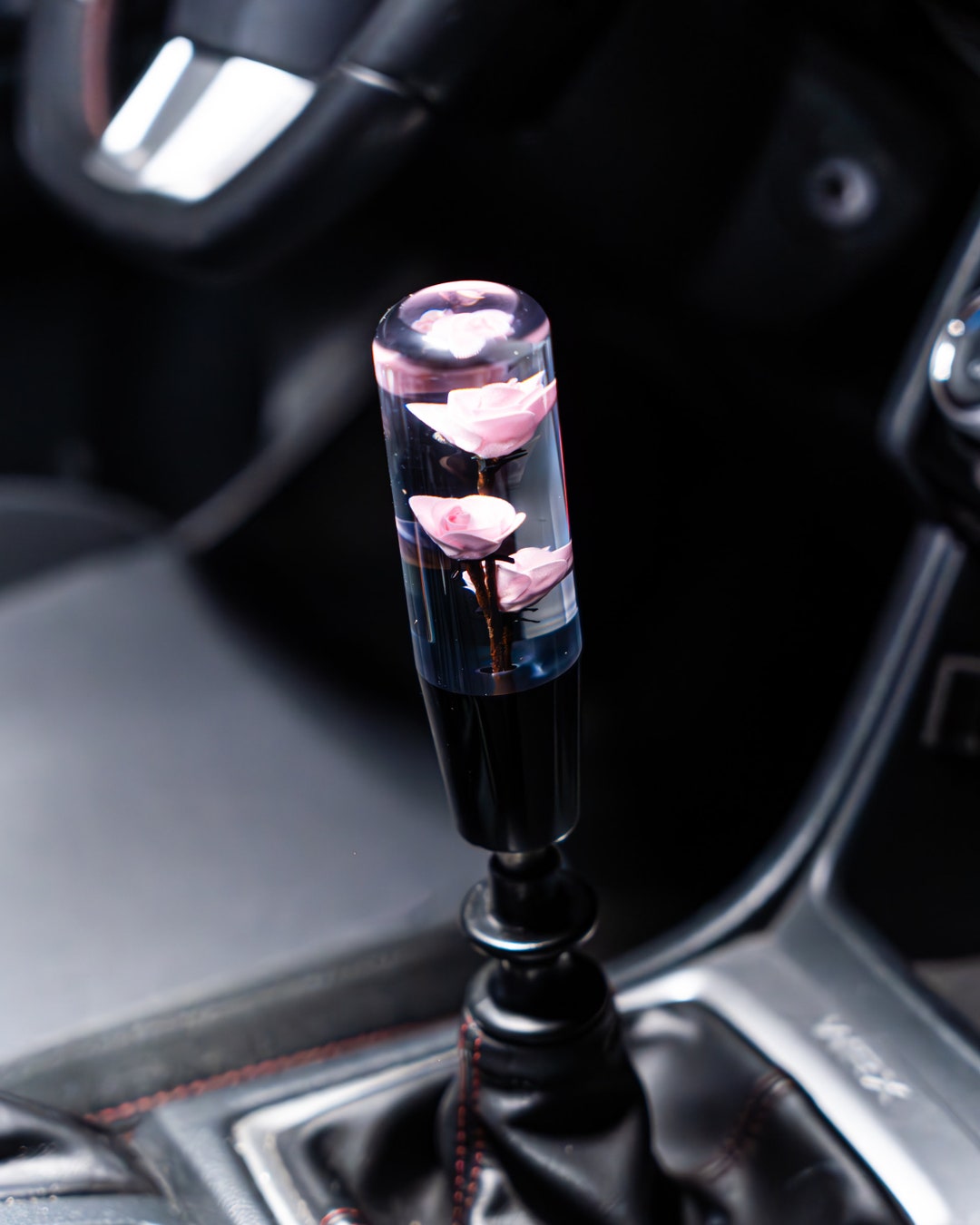 Pink Camellias - Flower Shift Knob 6" | Roses Universal Manual Car ...