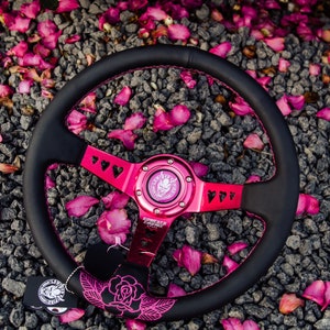 Pink Heart Premium Steering Wheel 330 Dish - Etsy