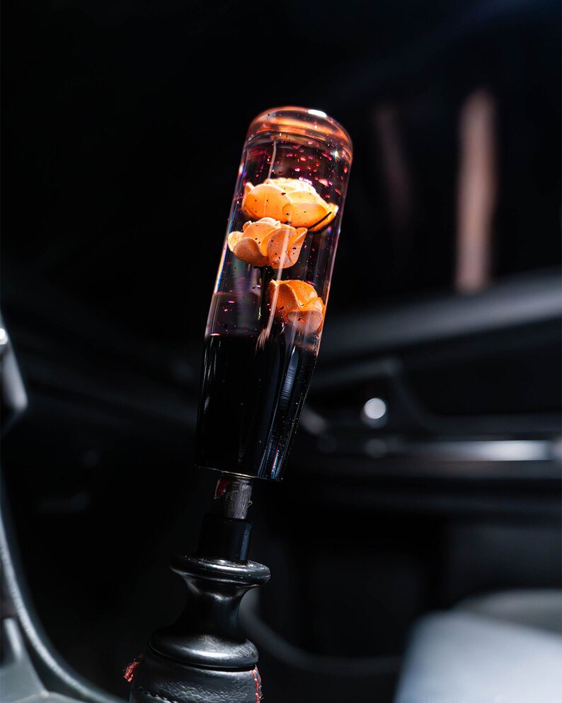 Peach Orange Clear Roses Shift Knob - Etsy