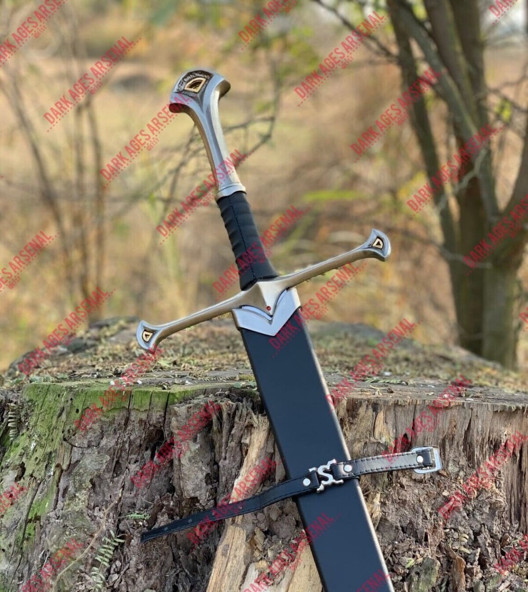 ANDURIL Sword of Strider, With Free Scabbard, Lord of the Rings King ...