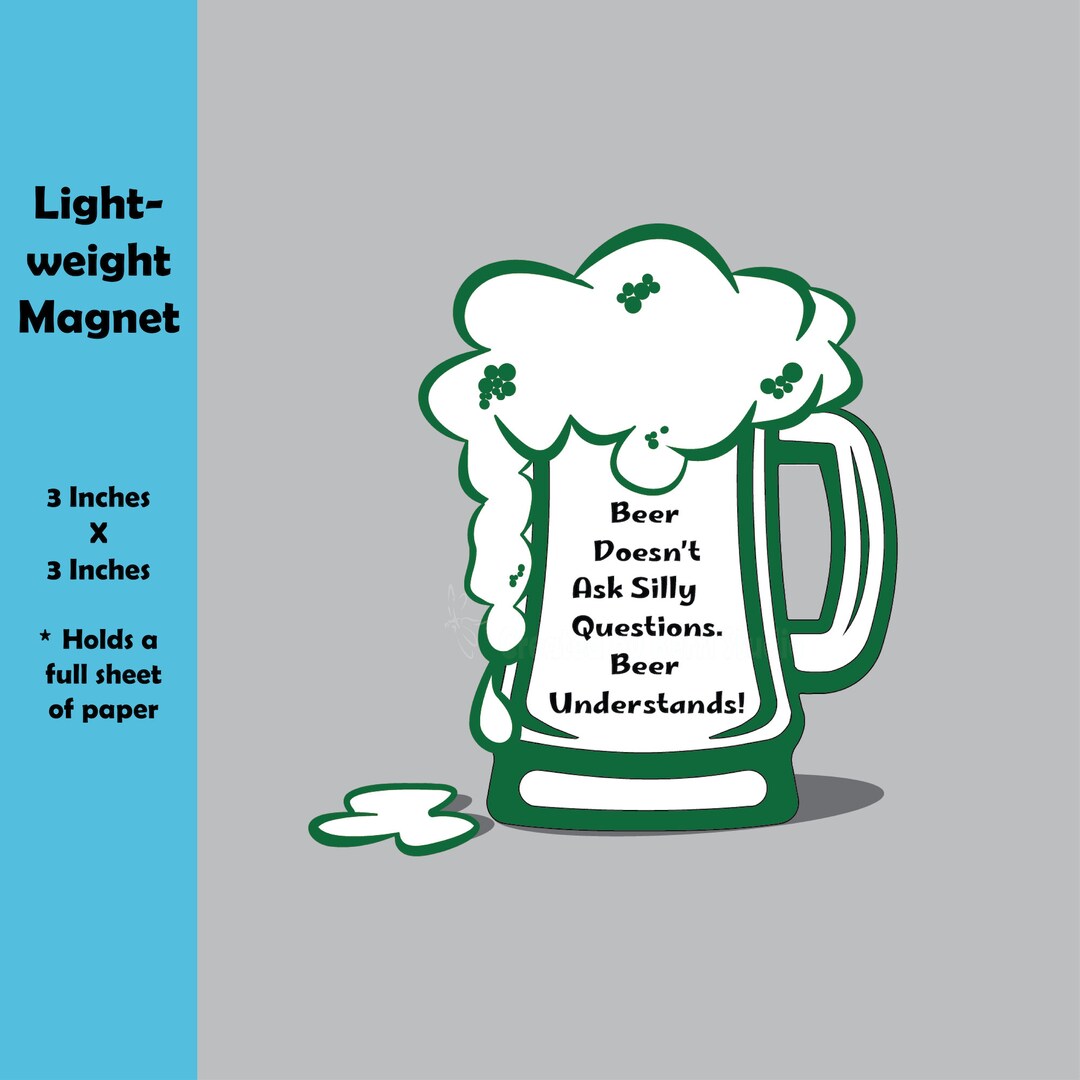 Beer Mug, Beer Mug Magnet, Magnet, Green Beer Magnet, Gold Beer Magnet ...