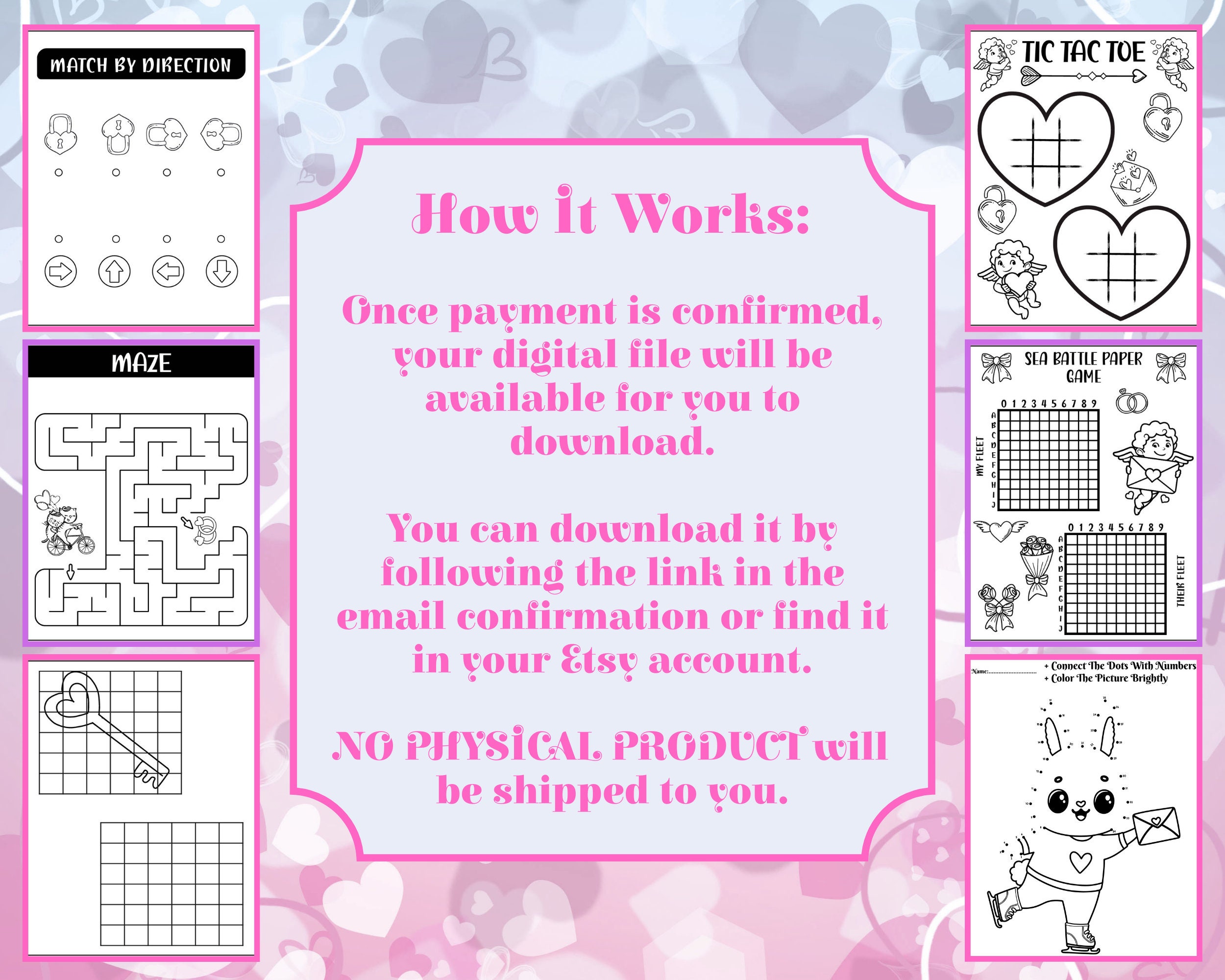 Printable Preschool Valentines Day Activity Pack, Printable ...