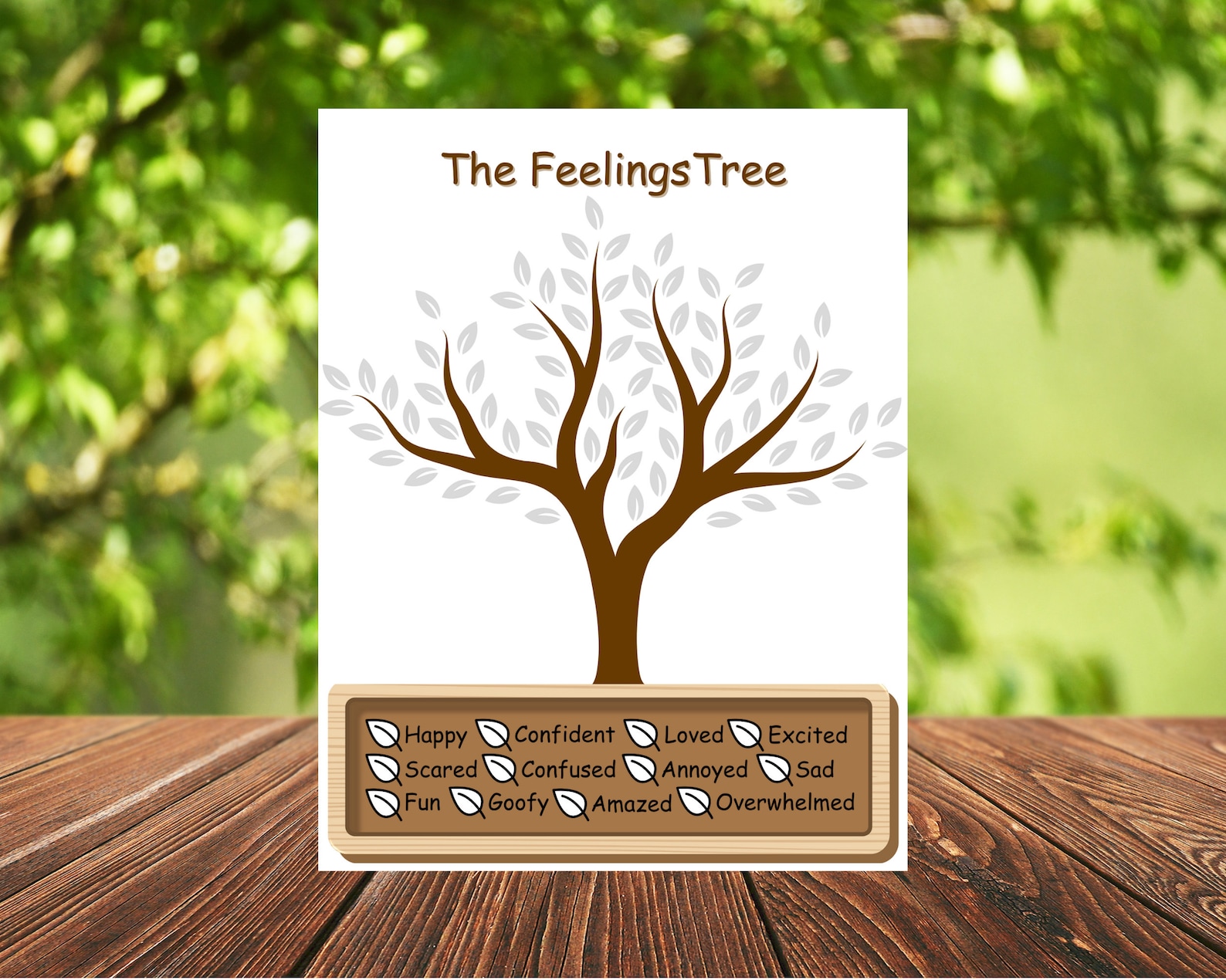 Printable Feelings Tree Activity for Children, Printable CBT Activity ...