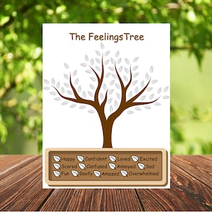 Printable Feelings Tree Activity for Children, Printable CBT Activity ...