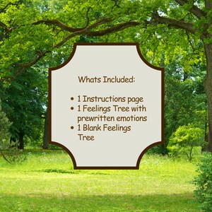 Printable Feelings Tree Activity for Children, Printable CBT Activity ...