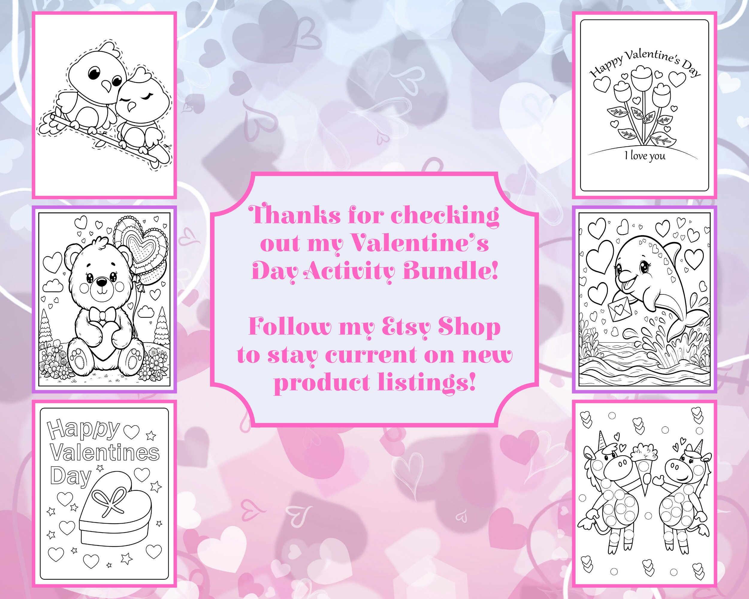 Printable Preschool Valentines Day Activity Pack, Printable ...